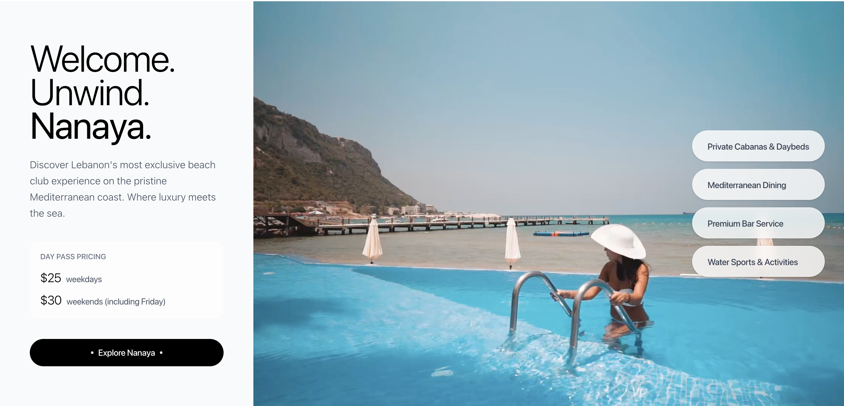 Nanaya Beach Club | Premium Mediterranean Experience in Lebanon
